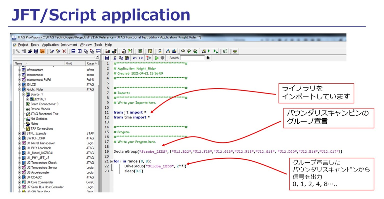 図5．シリアルインターフェースに対応したPython用 JTAGライブラリ