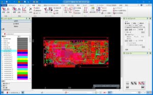 図2：CR-8000 DFM Centerに取り込んだガーバーデータ